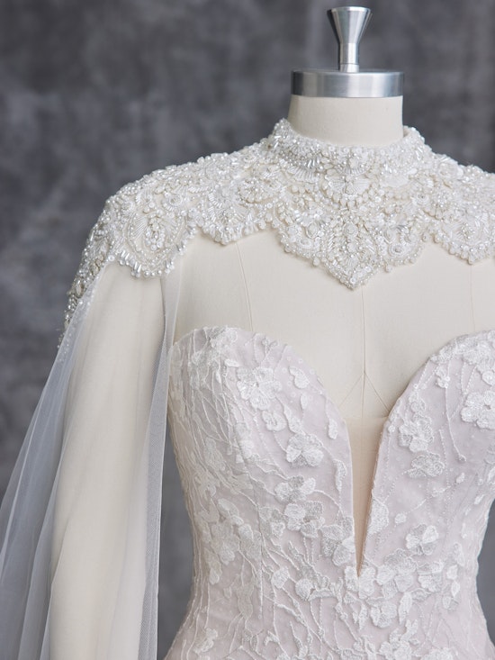 Clark (Accessory - Detachable Cape) Clark Regal Bridal Cape with ... Clark (Accessory - Detachable Cape) Clark Regal Bridal Cape with ...