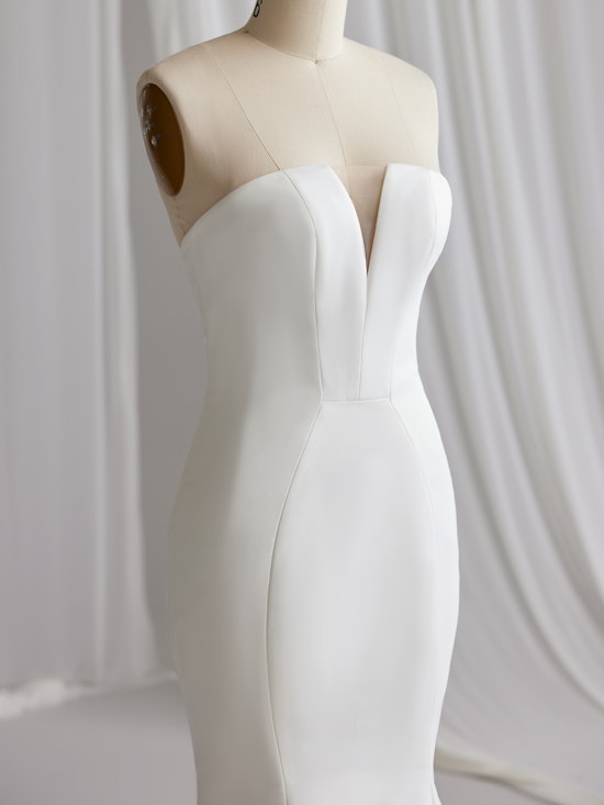 Marsha Strapless V Neckline Wedding Dress Rebecca Ingram