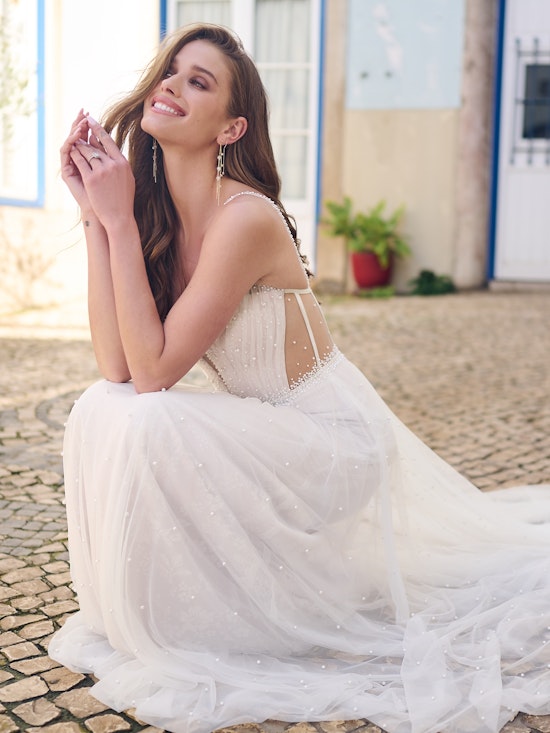 Betsy Pearl Accented Sexy Wedding Dress Maggie Sottero